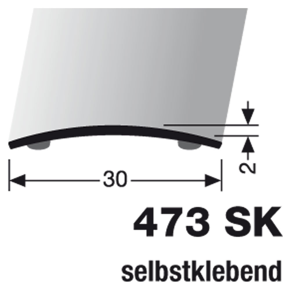 Küberit Übergangsprofil 2 X 30 Mm Typ 473 Sk 270 Cm Edelstahl F8