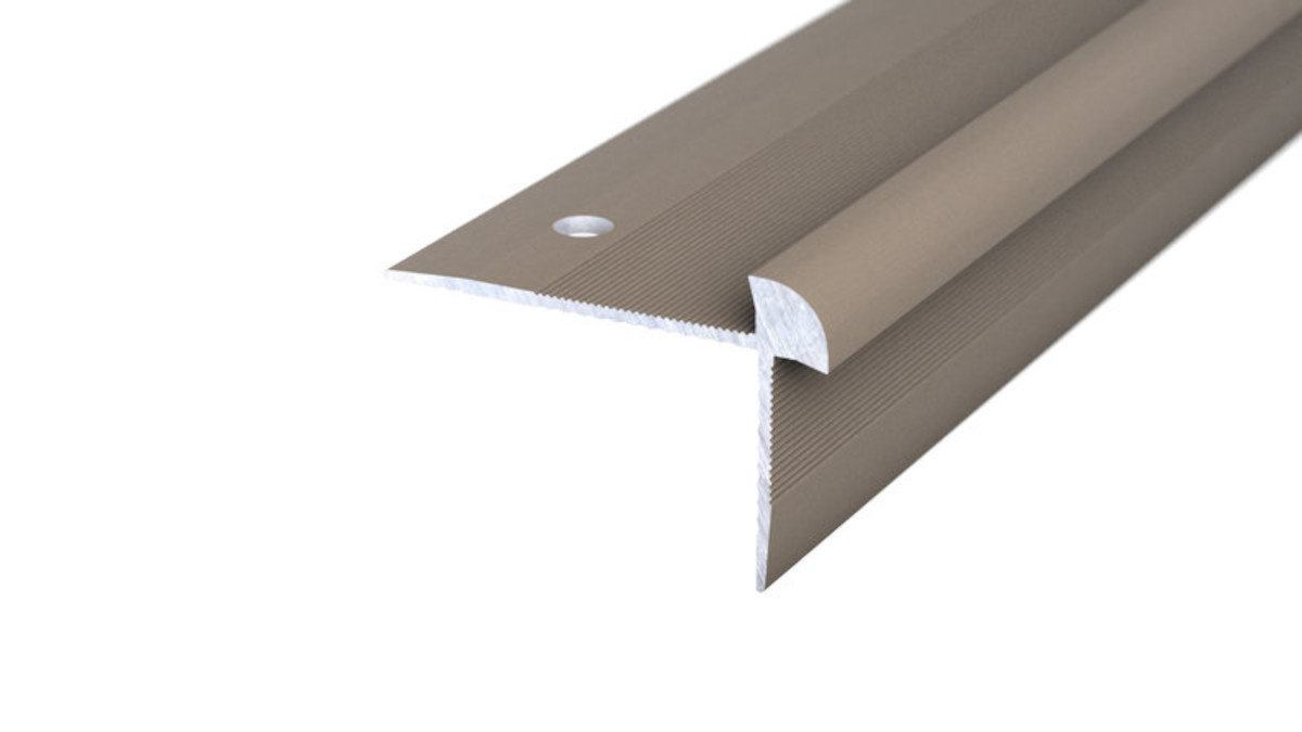 PRINZ Treppenkantenprofil Nr.188, 45 x 28 mm, 250 cm, edelstahloptik ...