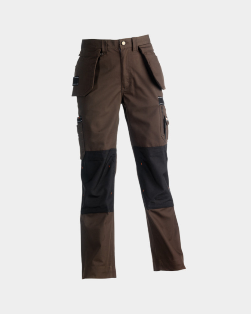 HEROCK® Hercules Bundhose mit Holstertaschen, braun/schwarz, Gr. 048 | braun | 48 | HERCULES-BR-048