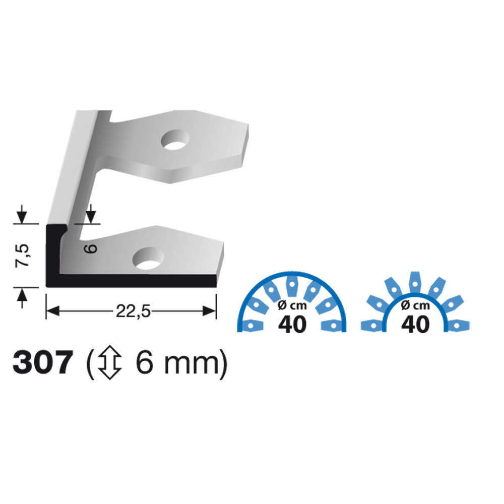 Küberit Einfach Biegbares Profil 6 Mm Typ 307 250 Cm Bronze F6