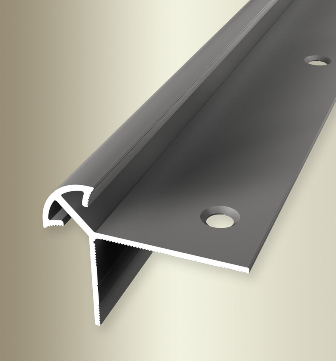 Küberit Alu Treppenkantenprofil Typ 876 250 Cm Edelstahloptik F2