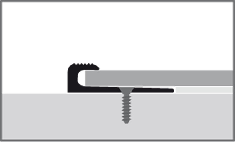 Küberit Alu Einfassprofil Typ 804 500 Cm Silber F4 Silber F4